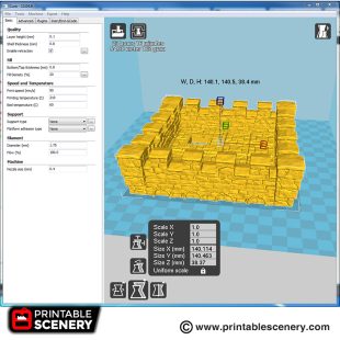 The Large Square Tower - Printable Scenery