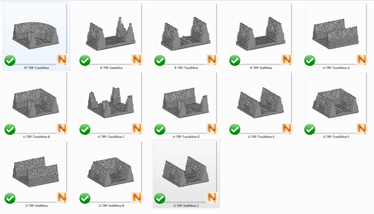 The Mines Combined Set – Printable Scenery