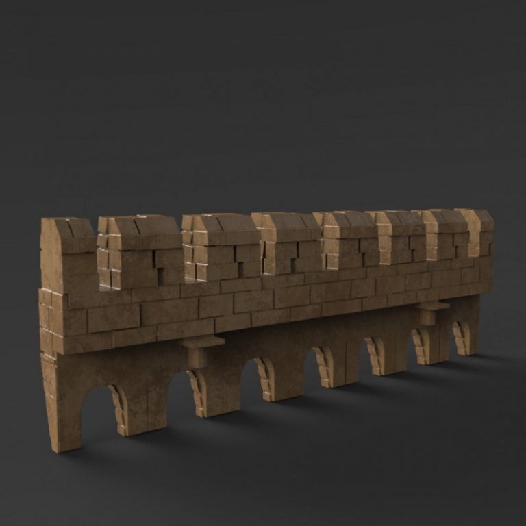 3D Printable Octagon Castle Wall Pack