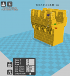 3D Printable Octagon Castle Wall Pack