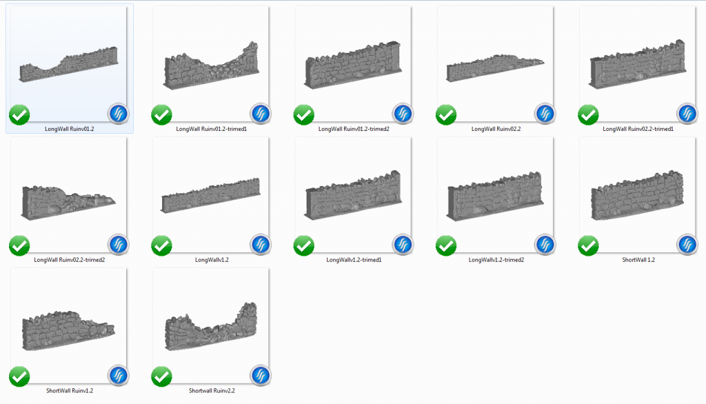 3D Printable Stone Wall Straight Pack