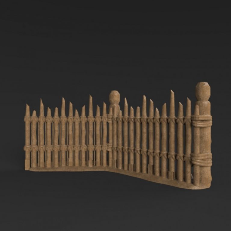 3D Printable Tribal Stockade Medium
