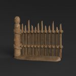 3D Printable Tribal Stockade Medium