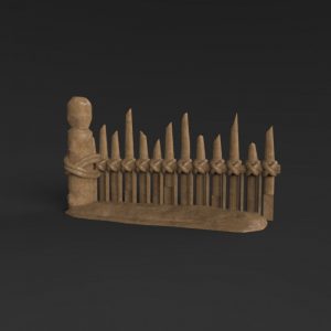 3D Printable Tribal Stockade Small