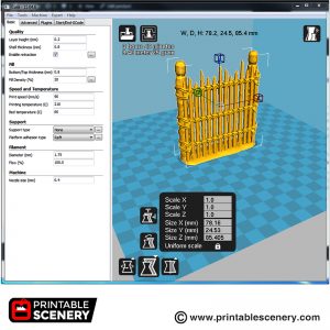 3D Printable Tribal Stockade Medium
