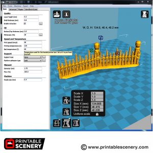 3D Printable Tribal Stockade Small
