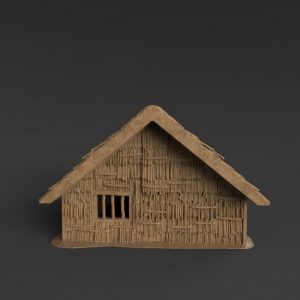 3D Printable Maori Pa Huts