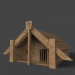 3D Printable Maori Pa Wharenui (Big House)