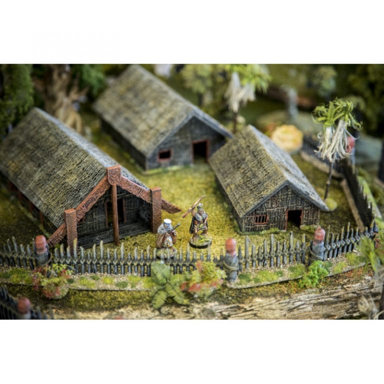3D Printable Maori Pa Huts