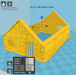3D Printable Maori Pa Huts