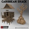 Caribbean Shack - Printable Scenery