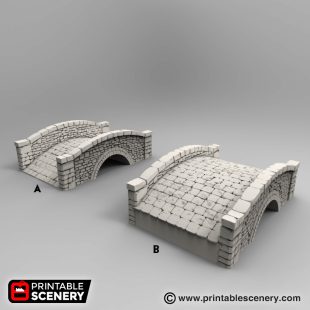 Stone Footbridge - Printable Scenery