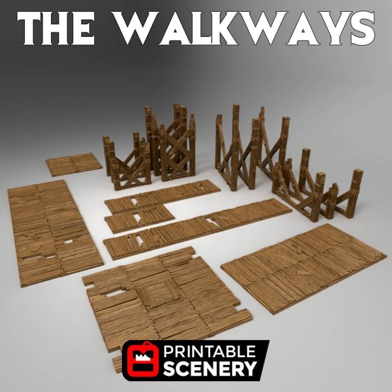 The Walkways - Printable Scenery