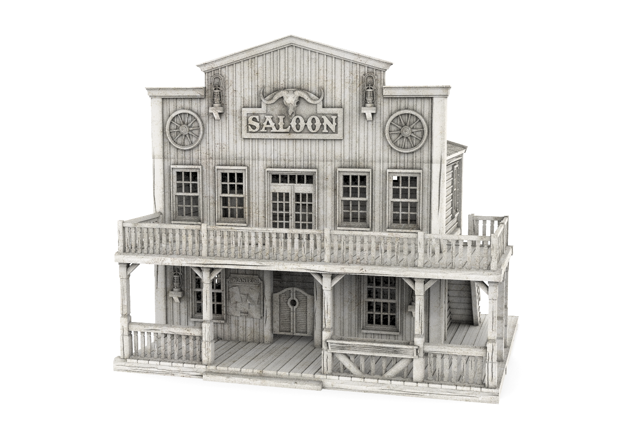 Saloon - Printable Scenery