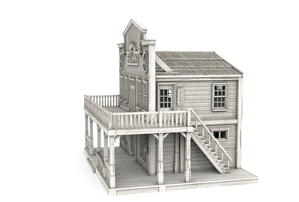 Saloon - Printable Scenery