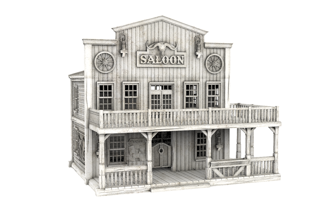 Saloon - Printable Scenery