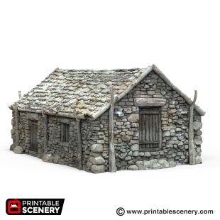 The Stone Barn - Printable Scenery