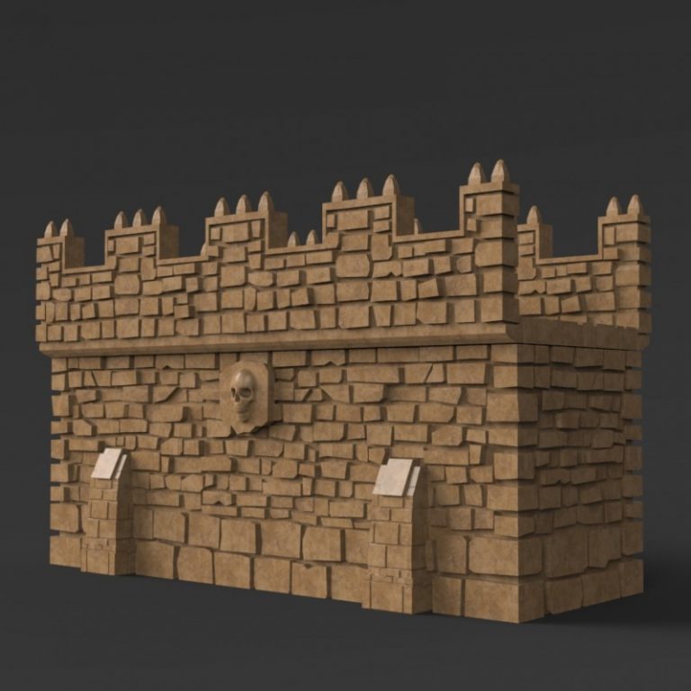 3D Printable Citadel Wall
