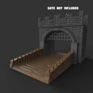 3D Printable Winterdale Drawbridge