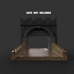 3D Printable Winterdale Drawbridge