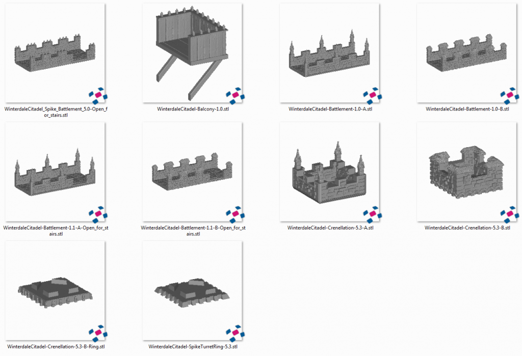 3D Printable Winterdale Crenelation