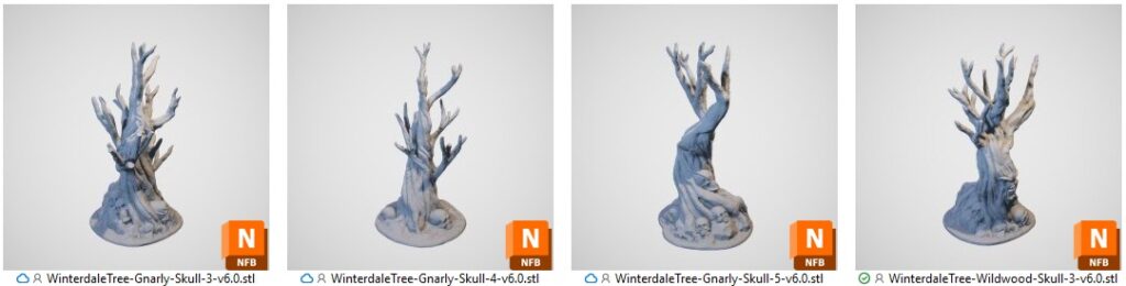 3D Printable Winterdale Gnarly Tree Pack
