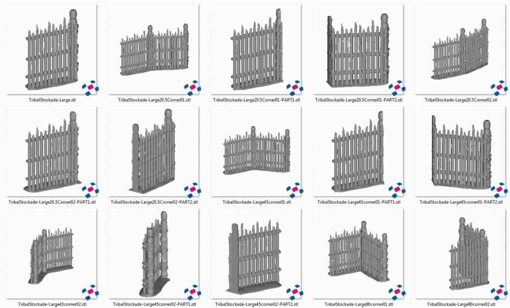 3D Printable Palisade System