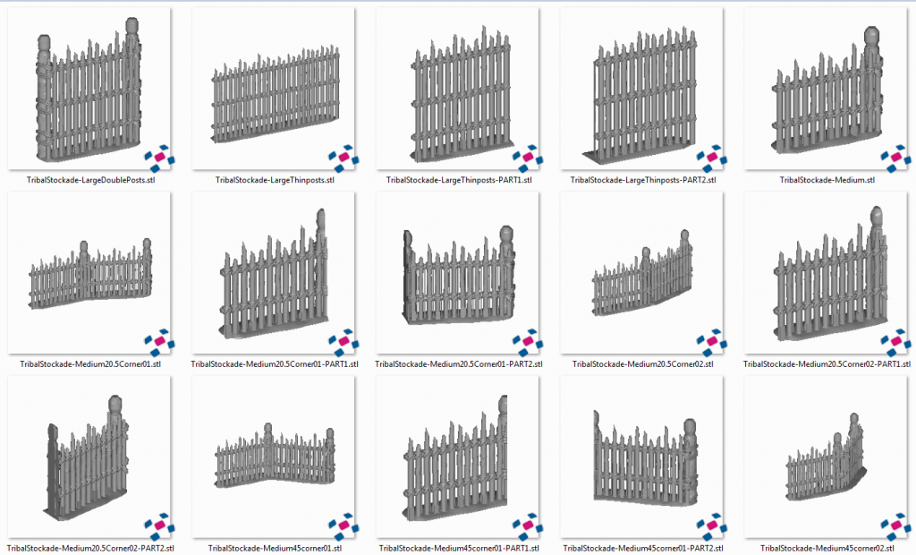 3D Printable Palisade System