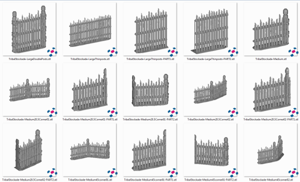 3D Printable Palisade System