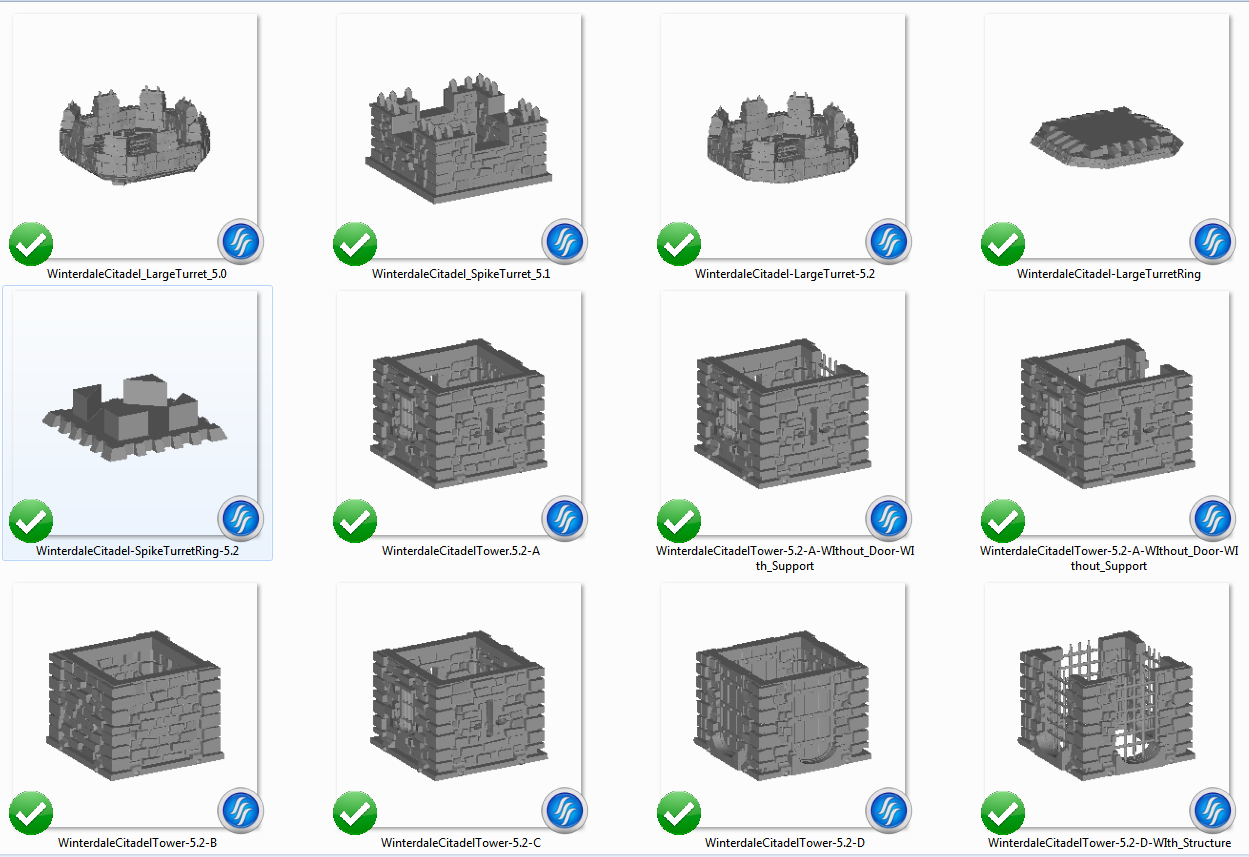 Winterdale Citadel Towers – Printable Scenery