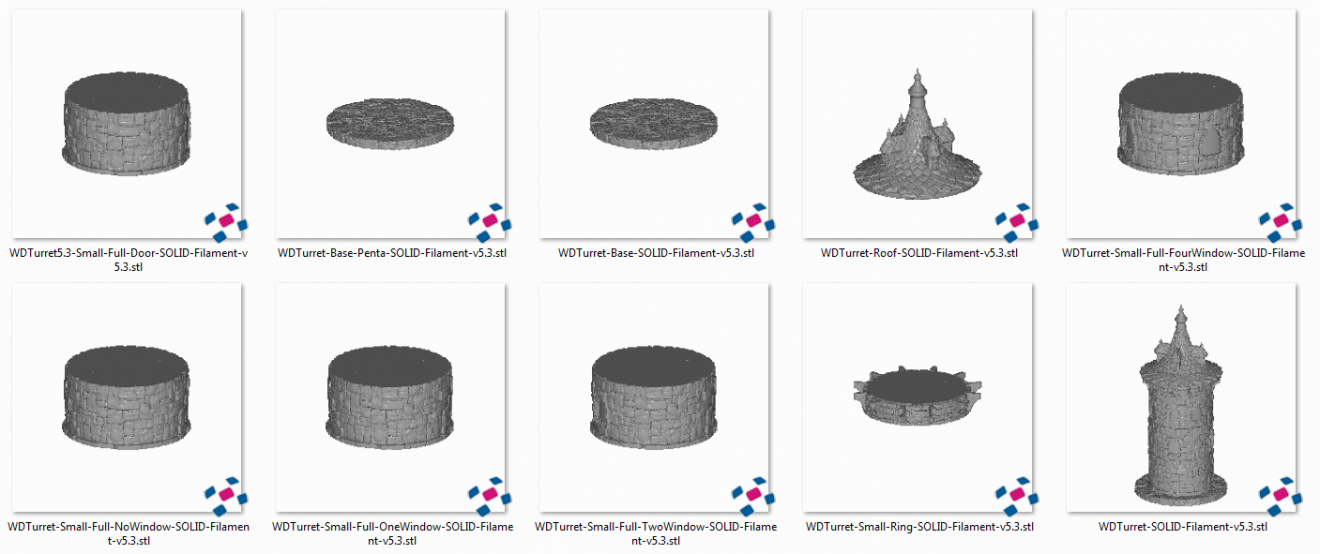 3D Printable Turret Cupola