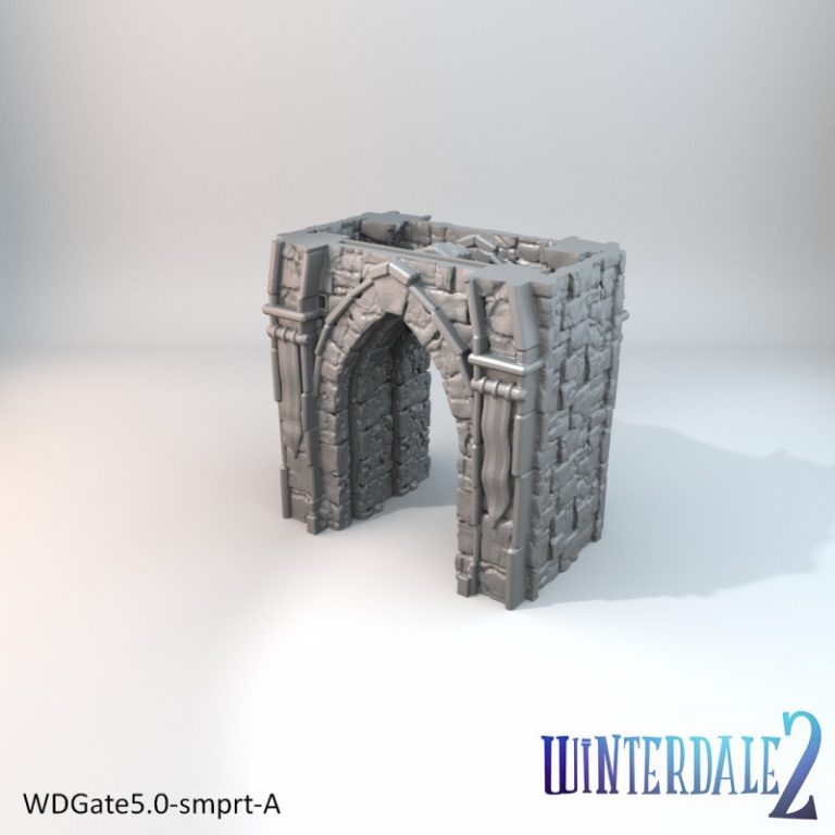 3D Printable Castle Gate