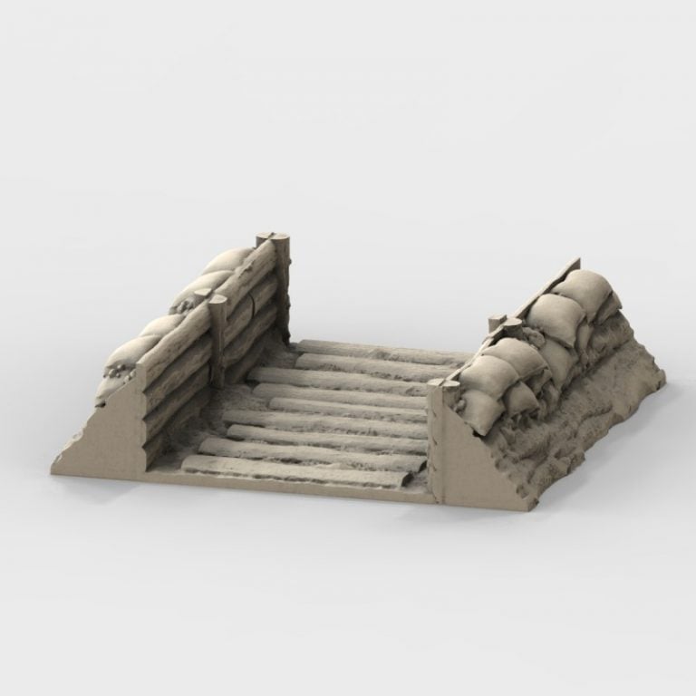 3D Printable WW2 Trenches