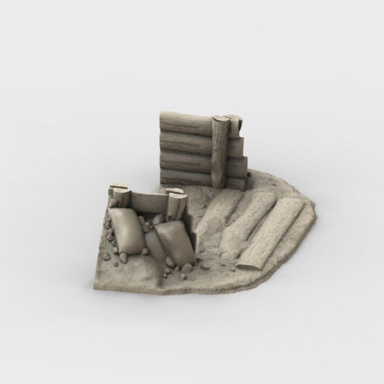3D Printable WW2 Trenches