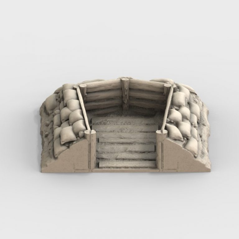 3D Printable WW2 Trenches