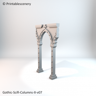 Gothic Walkways and Buildings - Printable Scenery