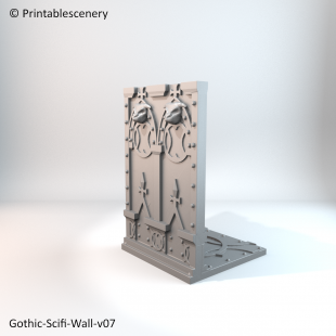 Gothic Walkways and Buildings - Printable Scenery