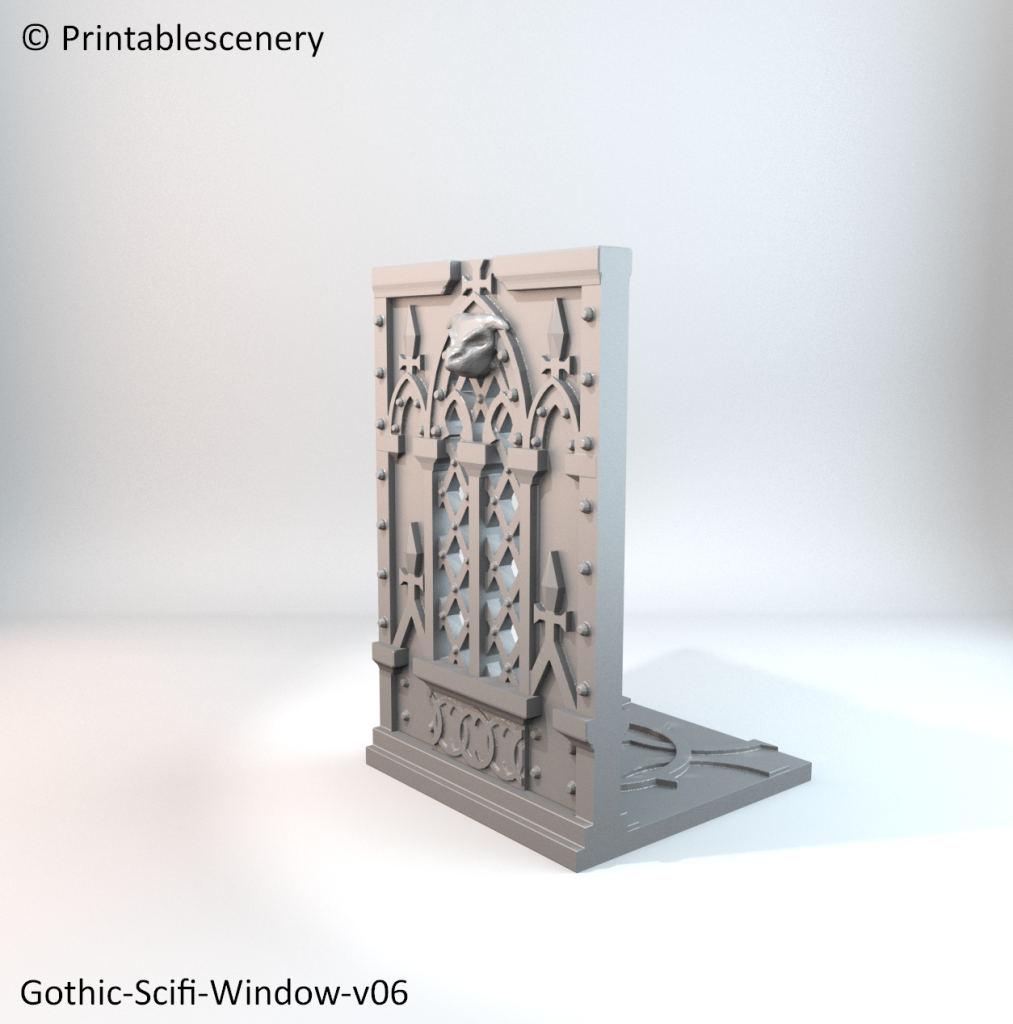 Gothic Walkways and Buildings - Printable Scenery