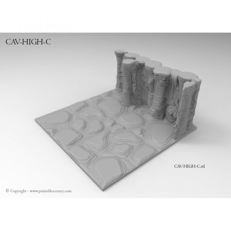 3D printable Big Boy Cavern Tiles