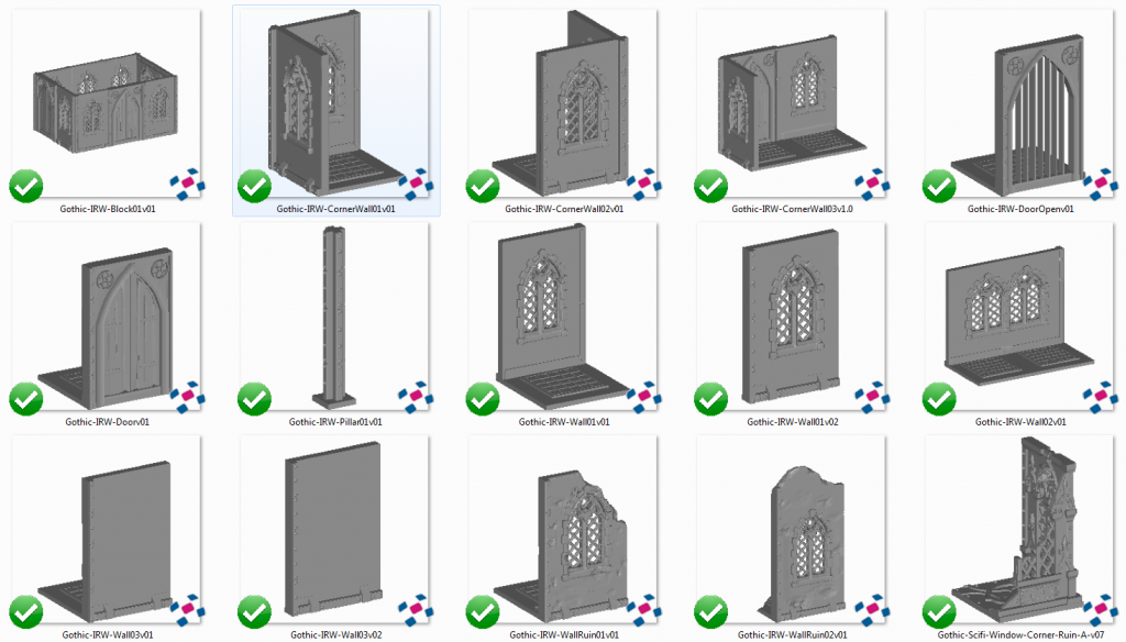 3D Printable Gothic Architecture