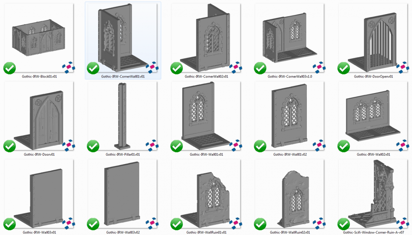 3D Printable Gothic Architecture