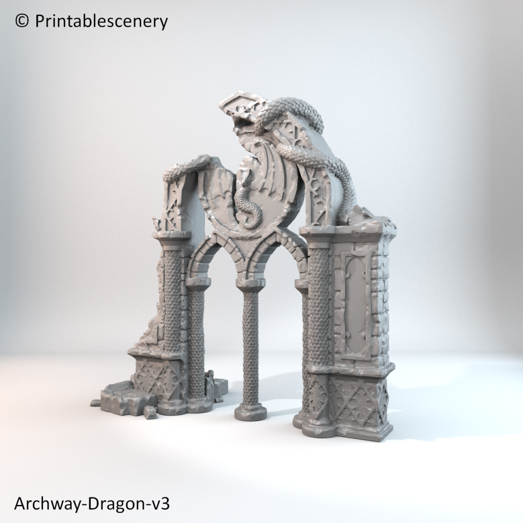 The 3D Printable Dragon Archway