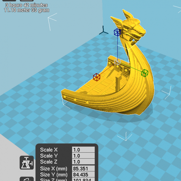 Viking Longship – Printable Scenery