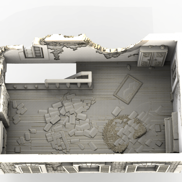 French House – Shop Ruins – Printable Scenery