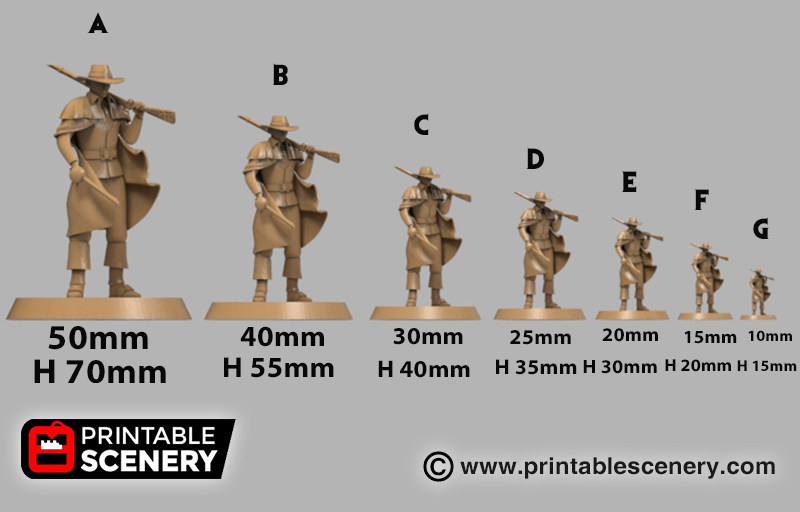Scaling Printable Scenery Models Printable Scenery