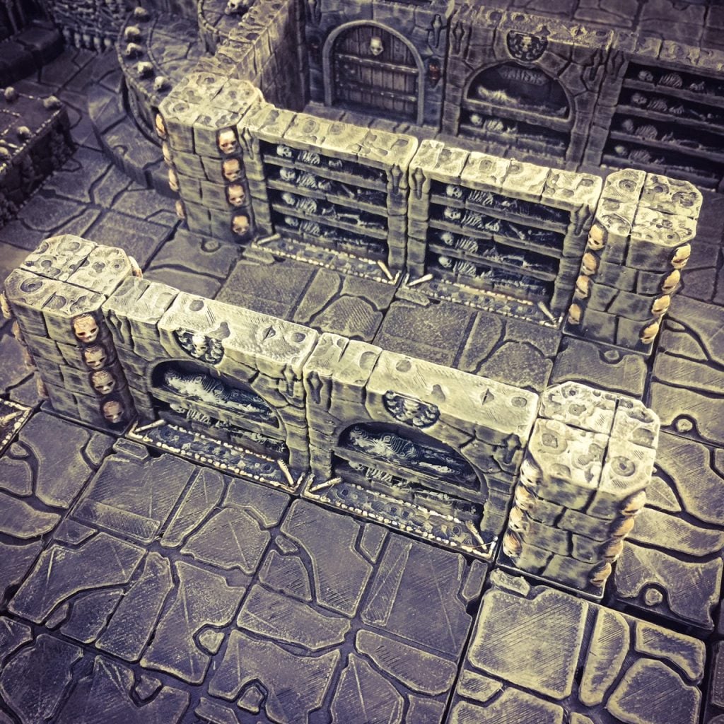 Crypt Walls - Printable Scenery
