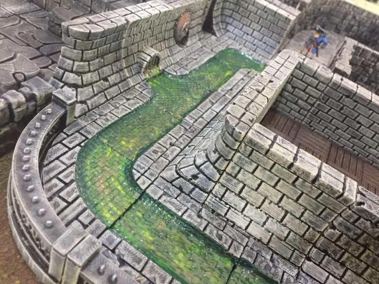 Rampage Sewer Walls - Printable Scenery