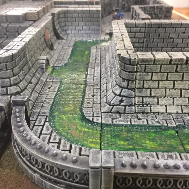 Rampage Sewer Walls - Printable Scenery