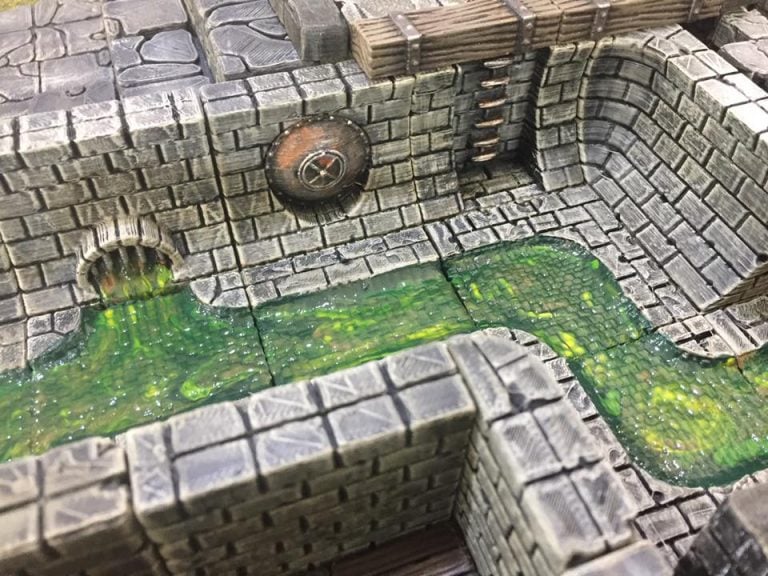Rampage Sewer Walls - Printable Scenery