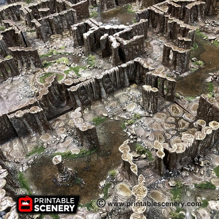 OpenLOCK Cavern Tiles - Printable Scenery